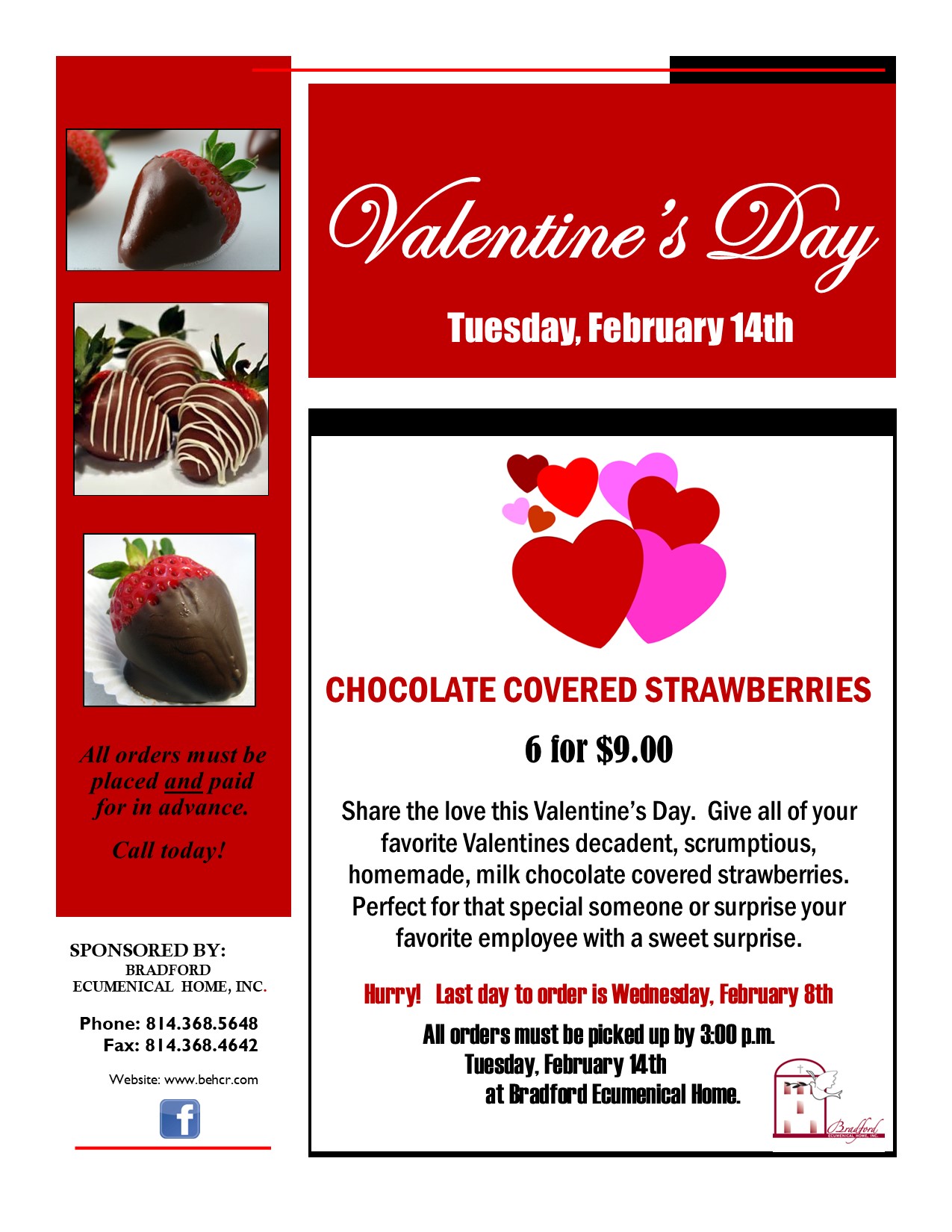 Valentine’s Day – Chocolate Covered Strawberry Sale | Bradford